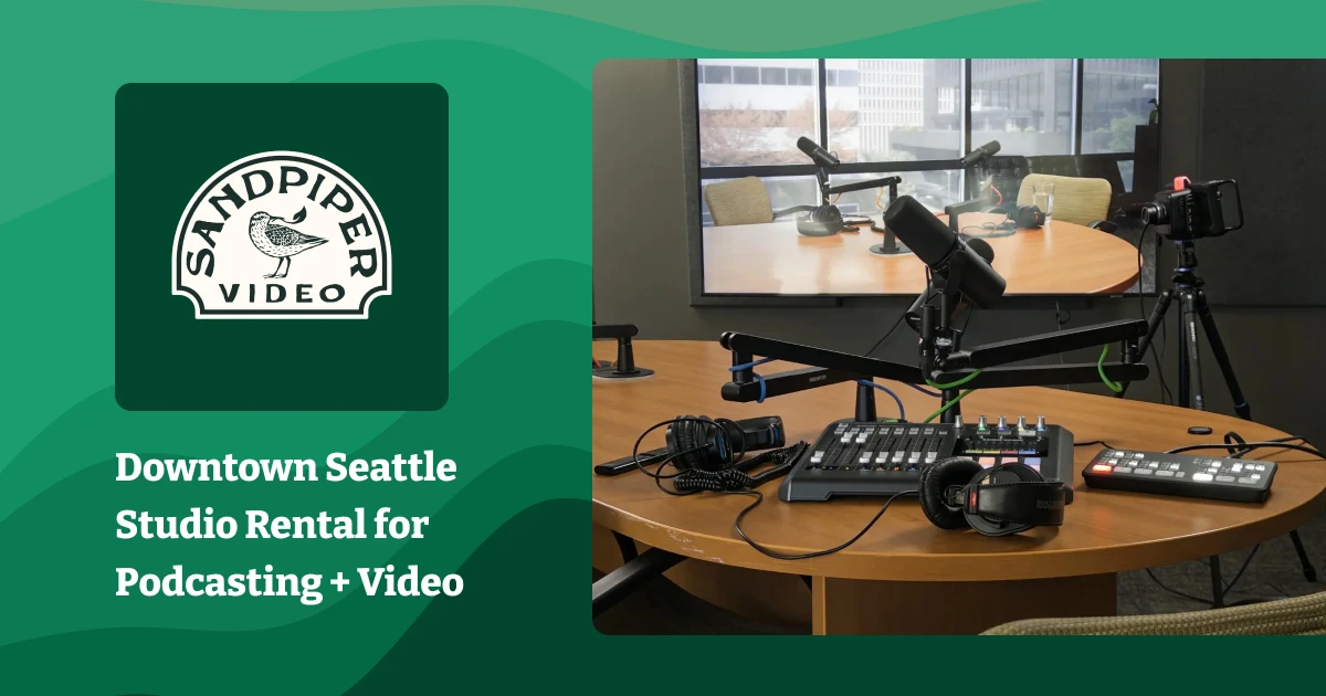 Downtown Seattle Studio Rental for Video + Podcast Production